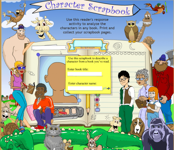 Character Scrapbook - The Teachers' Cafe