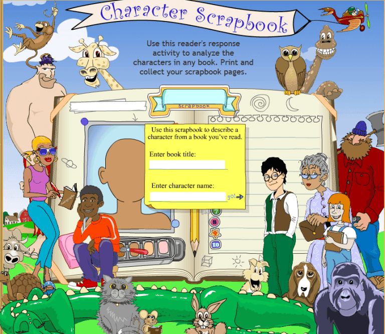Character Scrapbook - The Teachers' Cafe