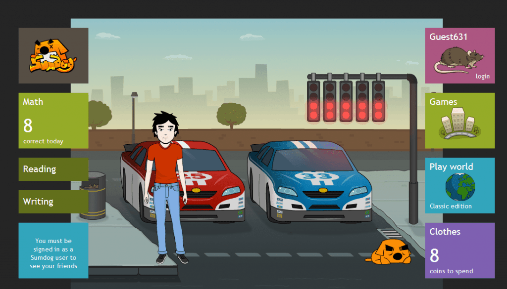 Math and Reading Online Games - The Teachers' Cafe