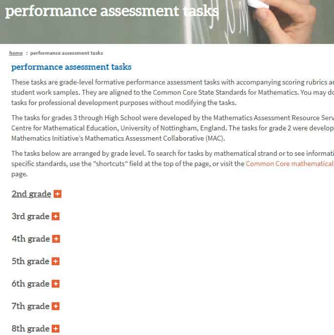 Math Performance Assessment Tasks - The Teachers' Cafe