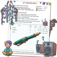 Birthday Planner Math Game - Printable Activity - The Teachers' Cafe