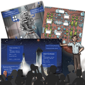 Million to Mars Math Game - Printable Activity - The Teachers' Cafe